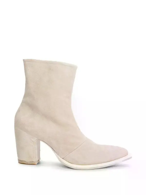 ÉPICE Zari P Pointed Toe Ankle Boots - Neutrals