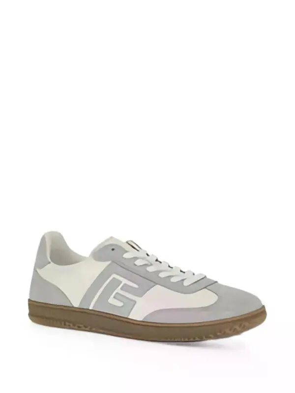 Balmain Swan Suede Panelled Sneakers