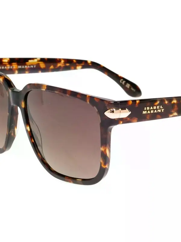Isabel Marant Étoile Tortoiseshell-effect Square-frame Sunglasses - Brown
