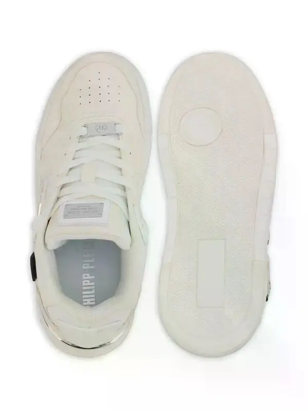 Philipp Plein Crocodile Effect Platform Sneakers
