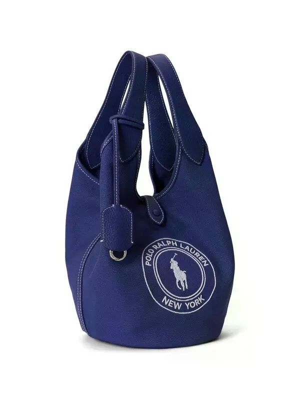 Polo Ralph Lauren Embroidered Logo Tote Bag - Blue