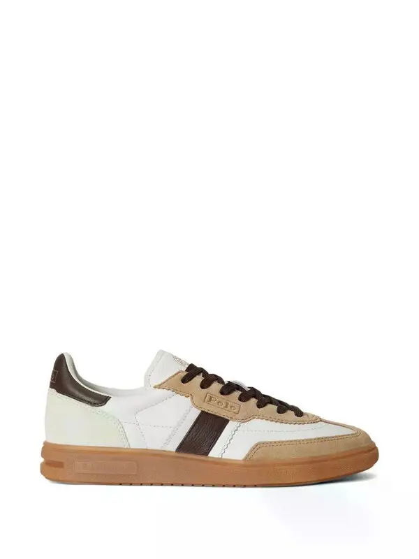 Polo Ralph Lauren Bedford Sneakers With Side Stripes - Neutrals