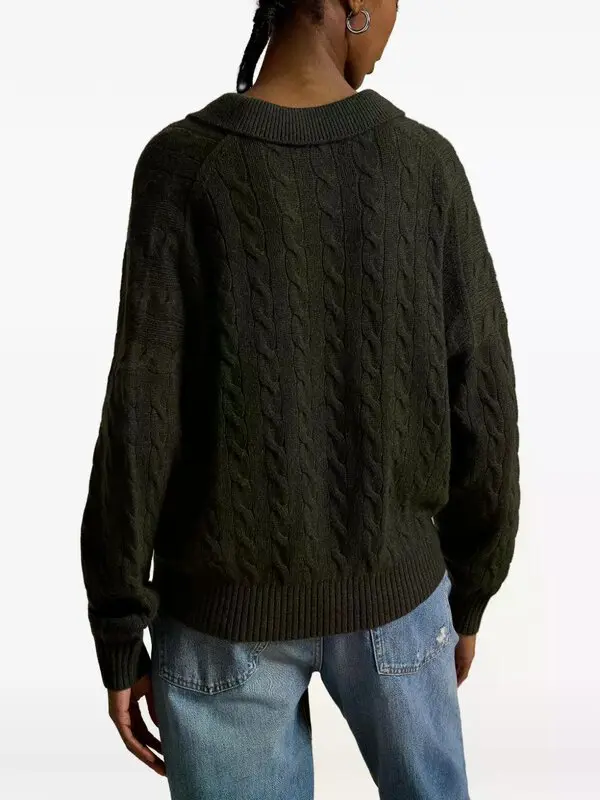 Polo Ralph Lauren Cable Knit Buttoned Top
