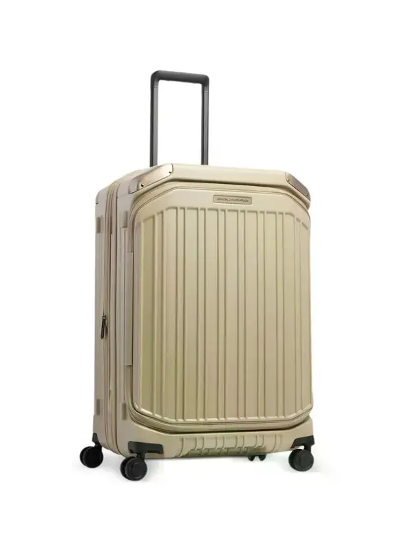 PIQUADRO Medium Expandable Hardside Suitcase With Tsa Lock - Neutrals
