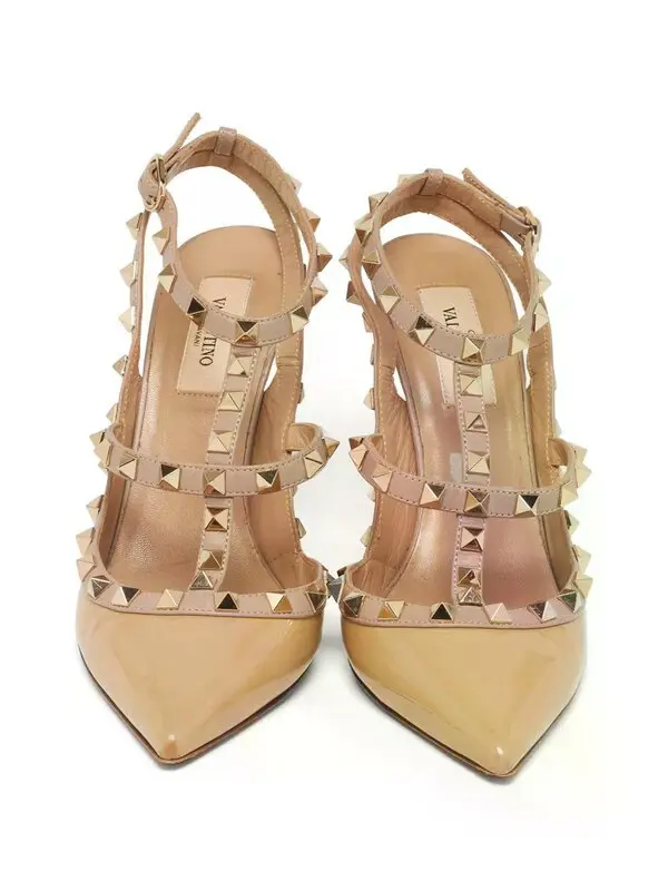 Valentino Garavani Rockstud Pointed-toe Pumps - Neutrals