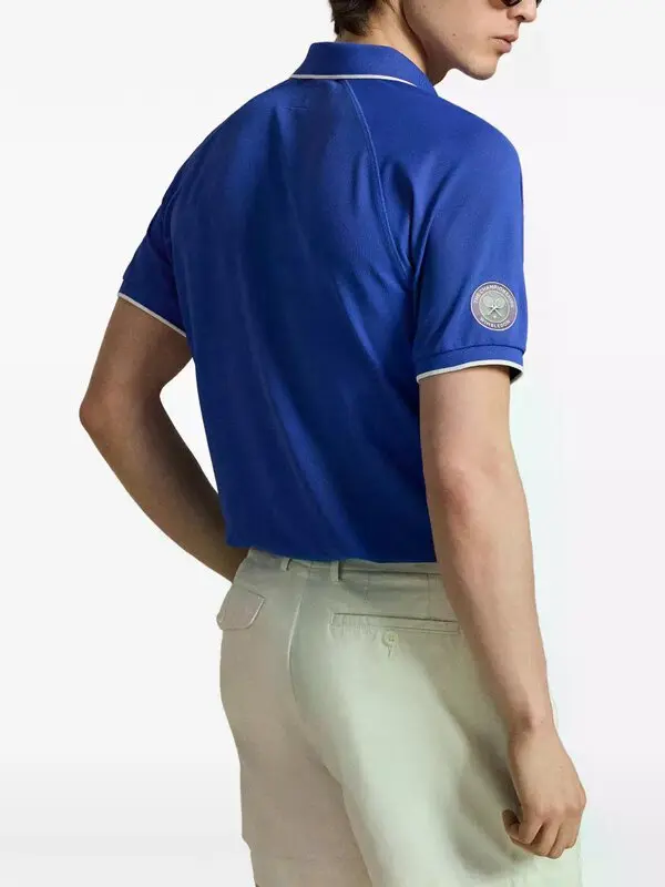 Polo Ralph Lauren Striped-trim Logo Polo Shirt