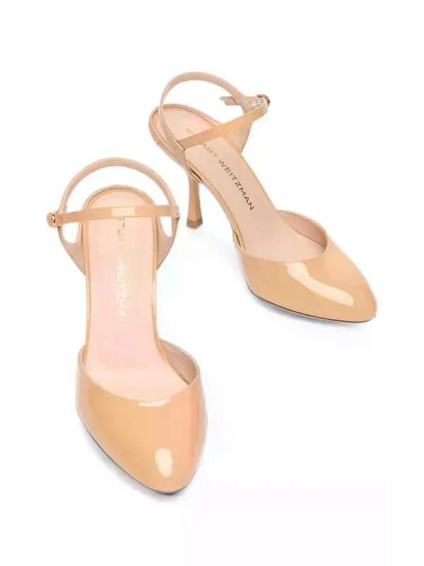 STUART WEITZMAN Madison Strap Patent Pumps - Neutrals