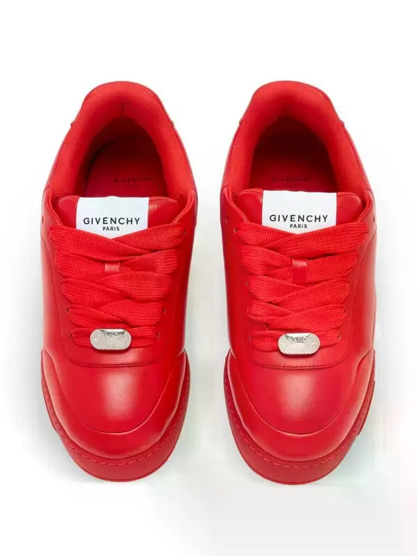 Givenchy Logo-plaque Leather Sneakers