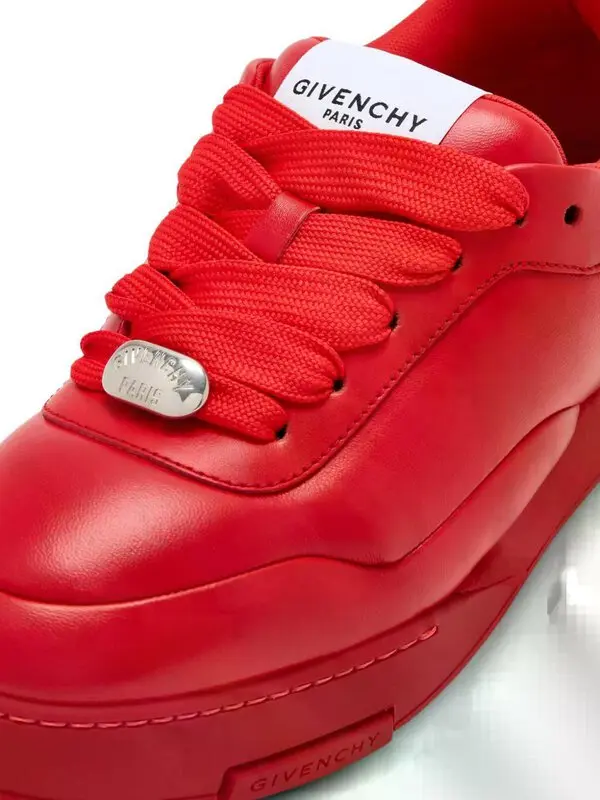 Givenchy Logo-plaque Leather Sneakers