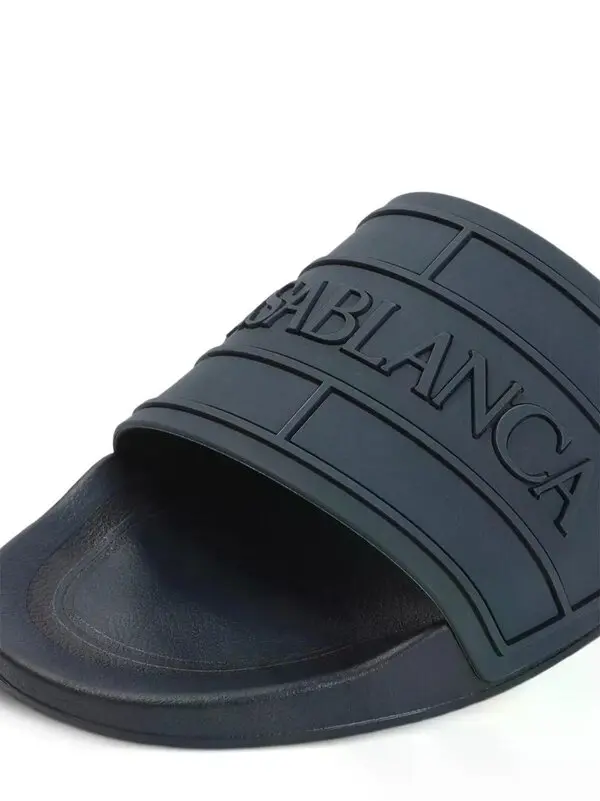 Casablanca Casabanca Logo Embossed Sliders