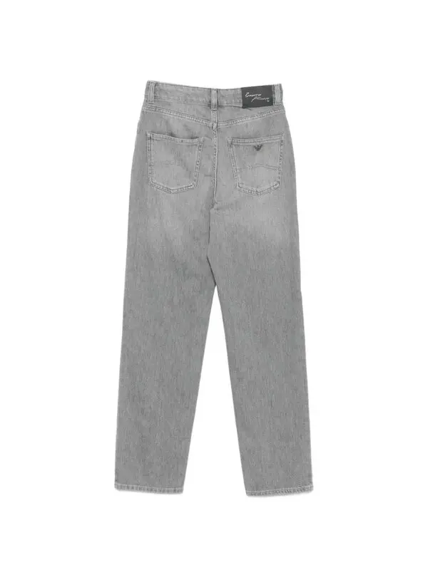 Emporio Armani Washed Finish Belt Loop Jeans - Grey