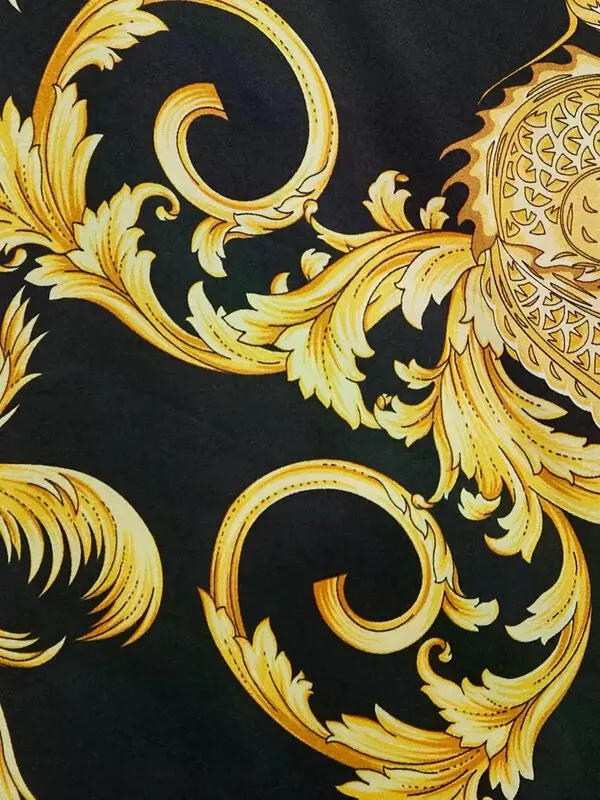 Versace Medusa Print Silk Mini Dress