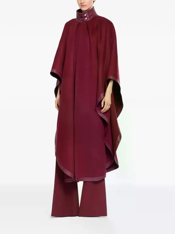 Elie Saab High-neck Cape - Red