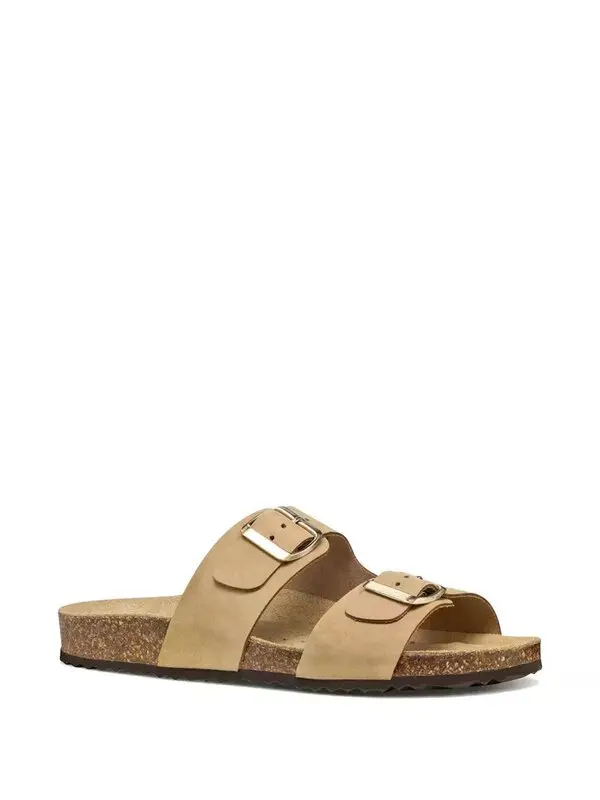 Geox Suede Buckle-fastening Slides