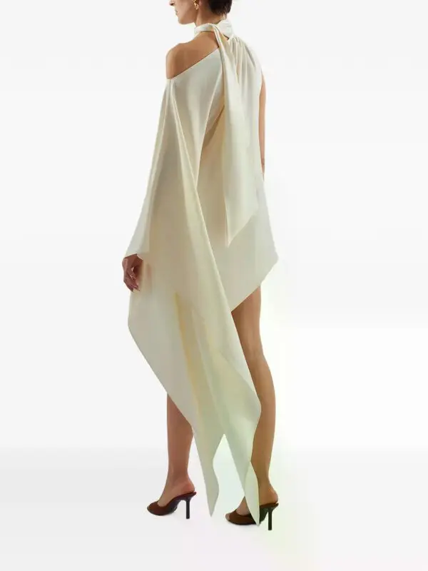 TALLER MARMO Atlas Asymmetric Dress - Neutrals