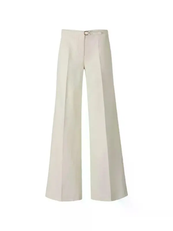 Dorothee Schumacher Belted Wide-leg Trousers In Champagne Beige