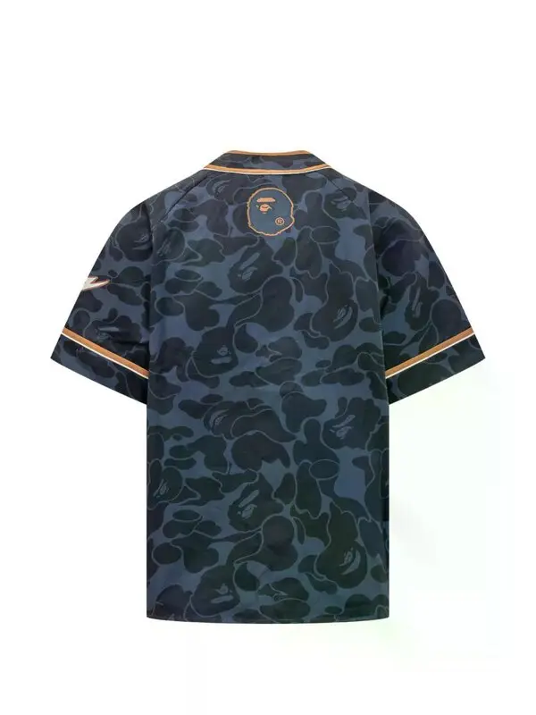 A BATHING APE Solid Camo Logo-print Shirt