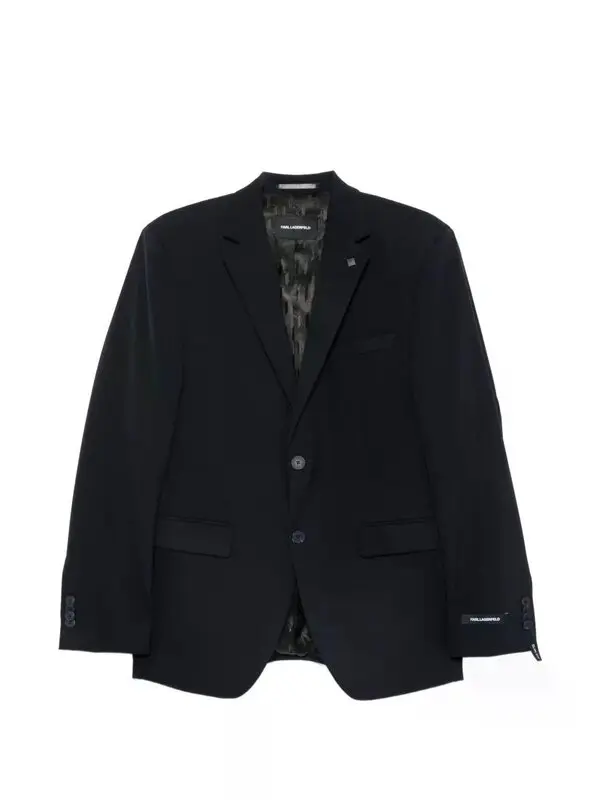 Karl Lagerfeld Single-breasted Buttoned Blazer