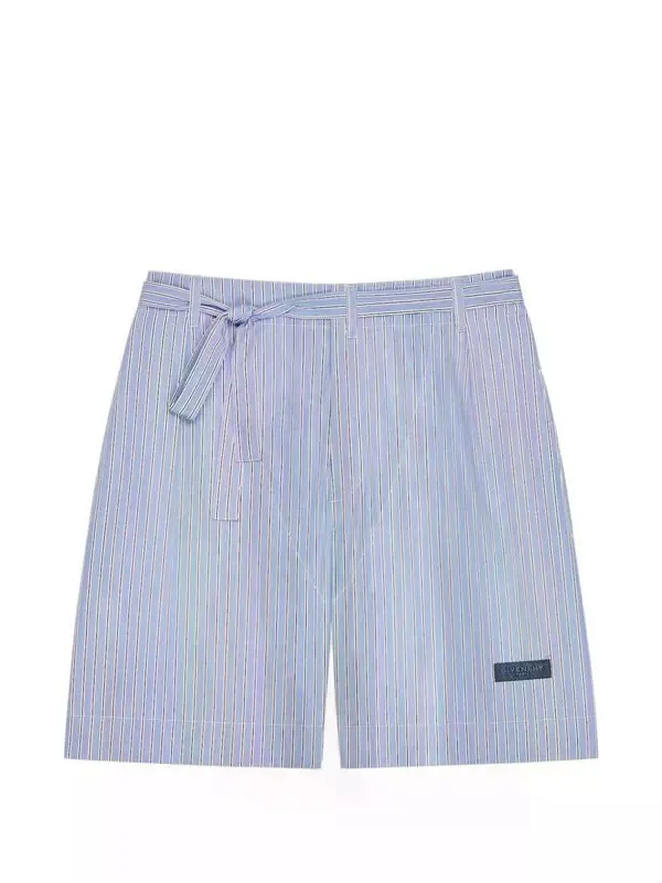 Givenchy Kimono Striped Shorts - Blue