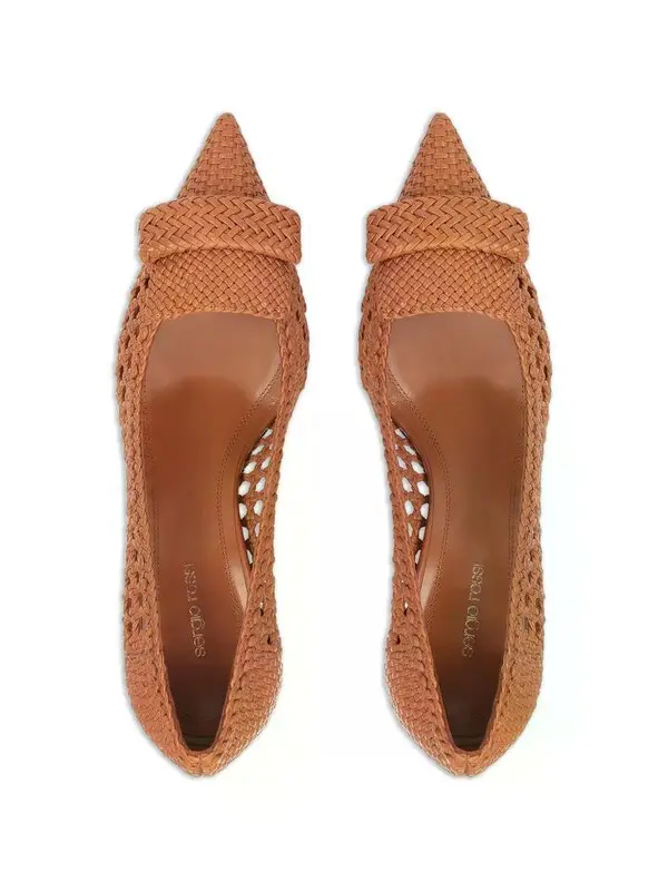 SERGIO ROSSI Sr1 Braid Pumps - Neutrals