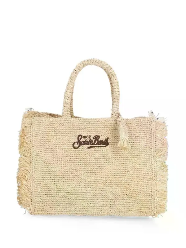 MC2 SAINT BARTH Colette Fringed Tote Bag - Neutrals