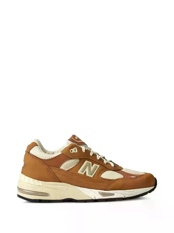NEW BALANCE Suede-panel Sneakers - Brown
