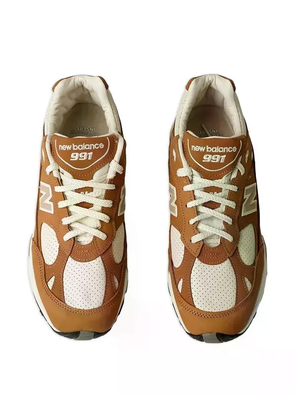 NEW BALANCE Suede-panel Sneakers - Brown