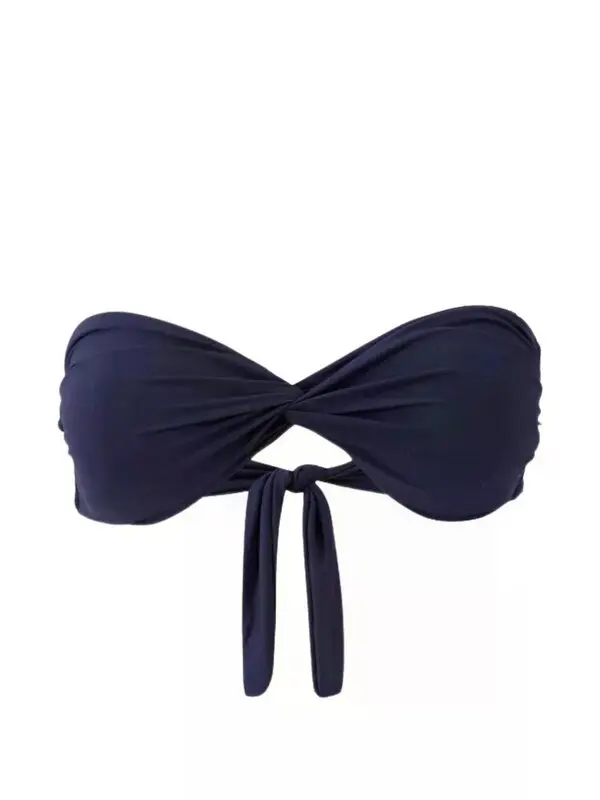 Melissa Odabash Nevis Twisted Bandeau Bikini Top - Blue