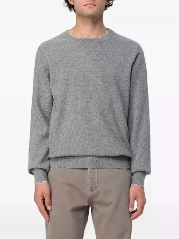 Brunello Cucinelli Cashmere Crew-neck Sweater - Grey