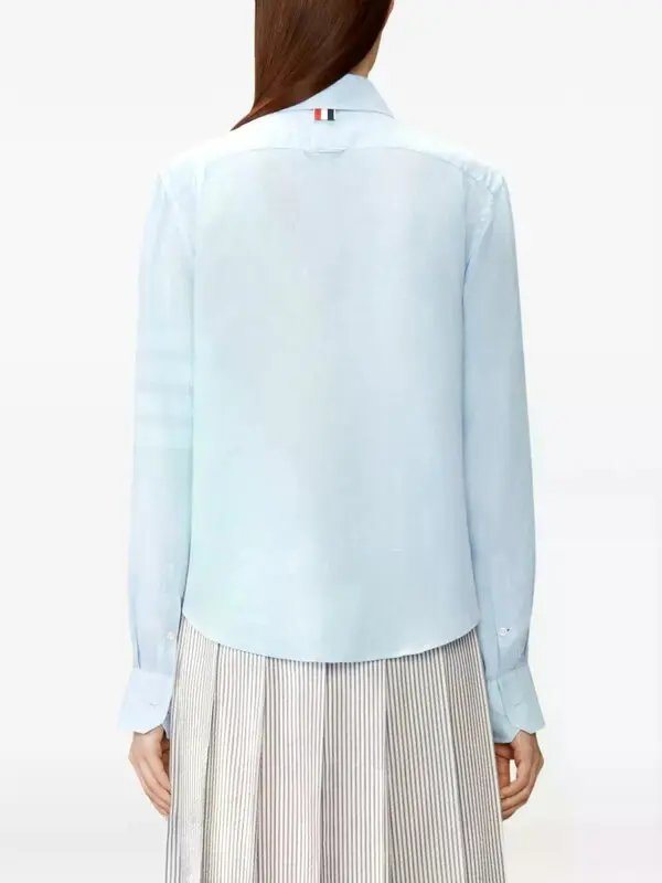 Thom Browne 4-bar Linen Shirt
