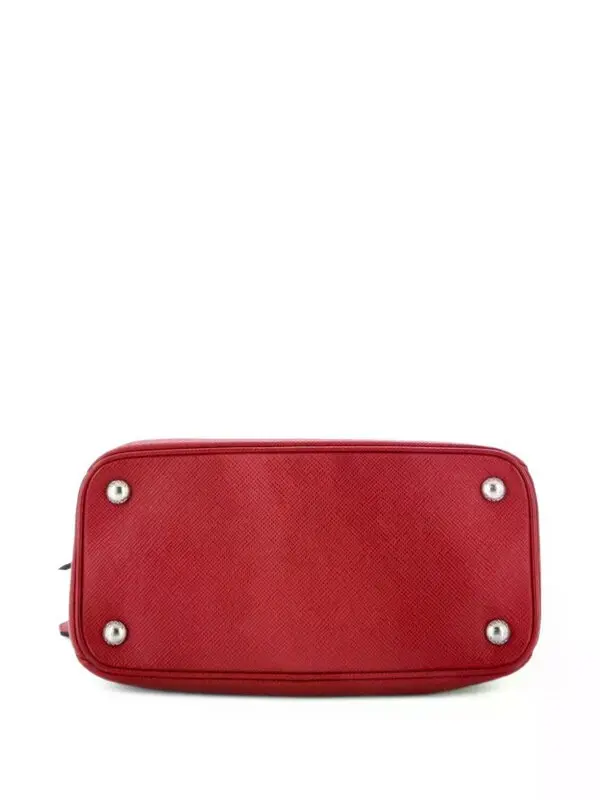 Prada Saffiano Leather Mini Satchel - Red