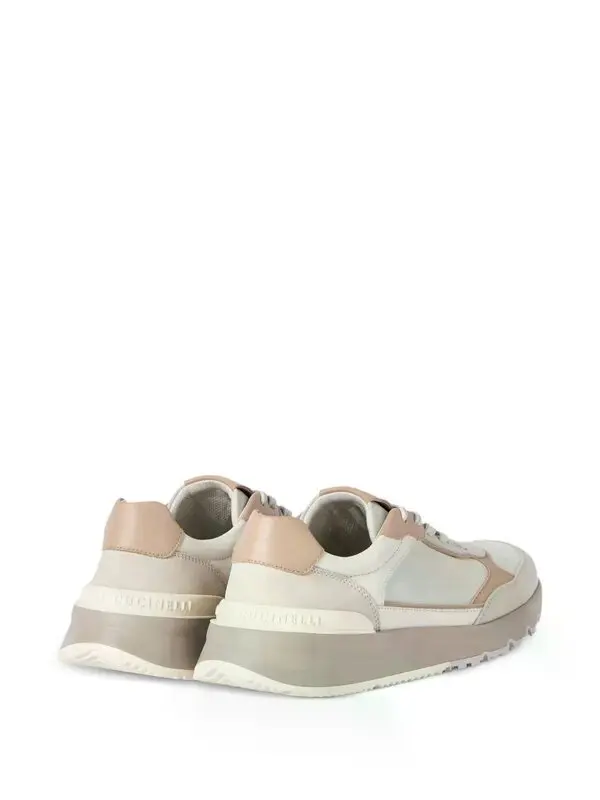 Brunello Cucinelli Panelled Leather Sneakers