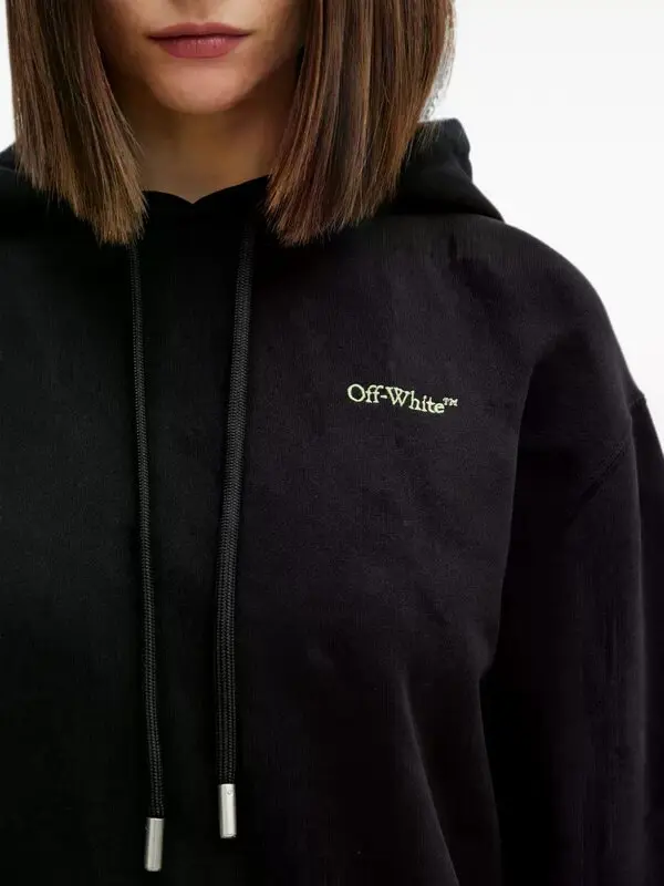 Off-White Floral Embroidered Hoodie