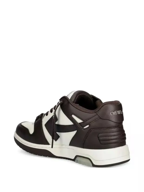 Off-White Out Of Office Panelled Leather Sneakers - Brown