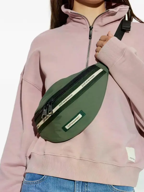 EA7 Logo Tape Belt Bag