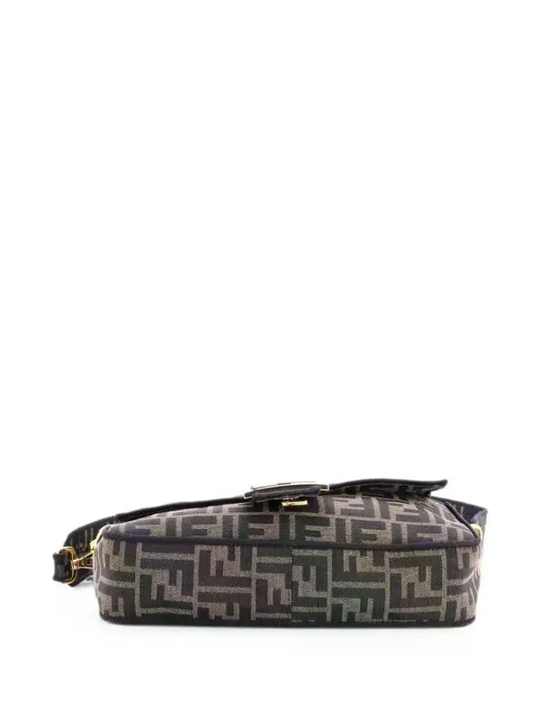 Fendi Baguette Nm Bag Zucca Canvas Medium Shoulder Bag