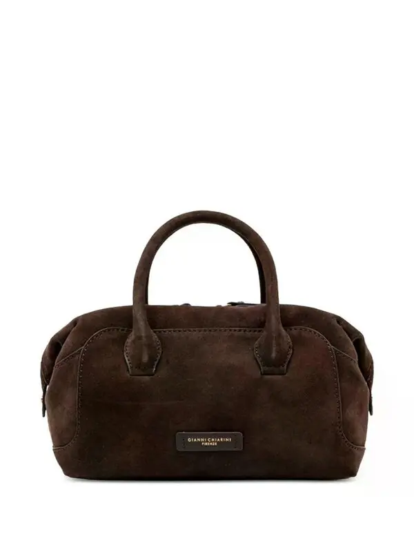 GIANNI CHIARINI Suede Tote Bag - Brown