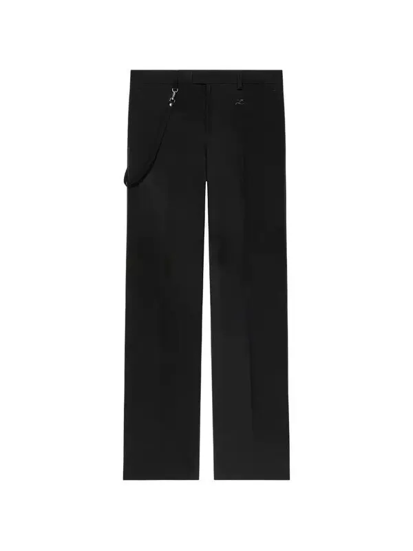 COURREGES Tailored Trousers With Logo Plaque