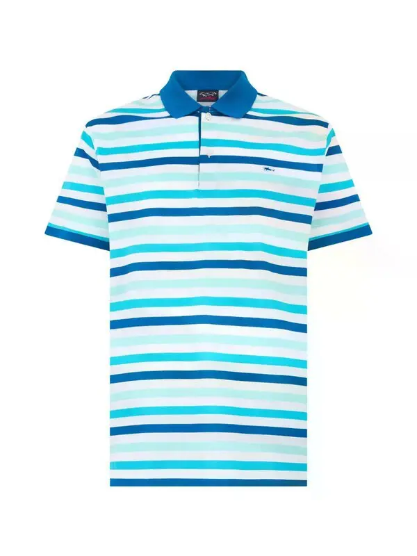 Paul & Shark Striped Cotton Polo Shirt