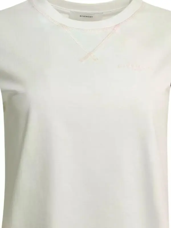 Givenchy Logo Embroidered V-stitch T-shirt