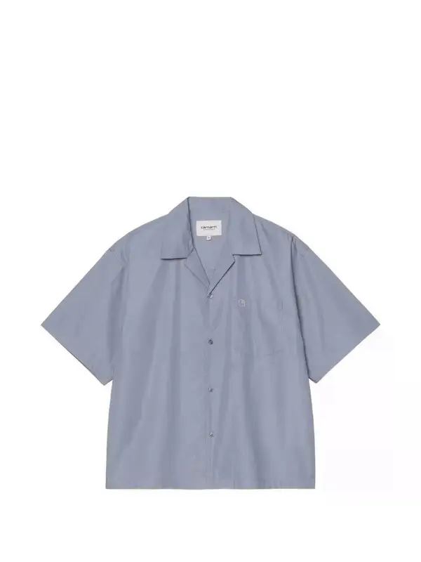 Carhartt Work In Progress Logo-embroidered Short-sleeve Shirt - Blue