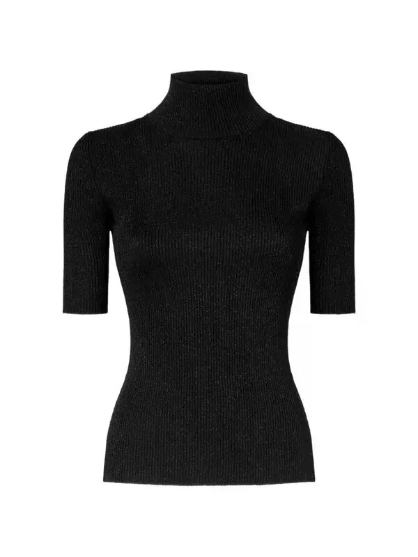 Missoni Ribbed Knit High-neck Sweater - Black