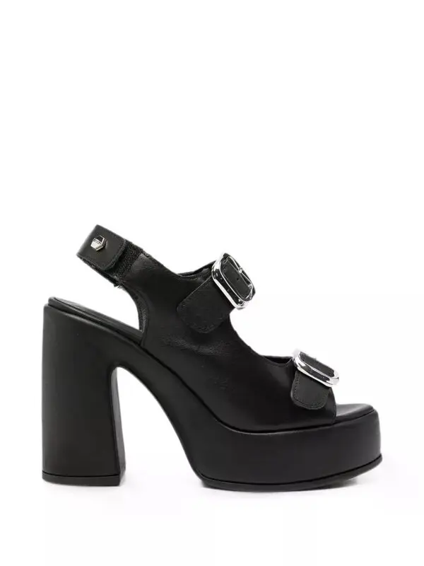CULT Bjork Buckle-detail Platform Sandals - Black