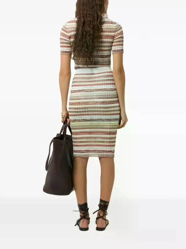 Missoni Striped Ribbed Knit Skirt