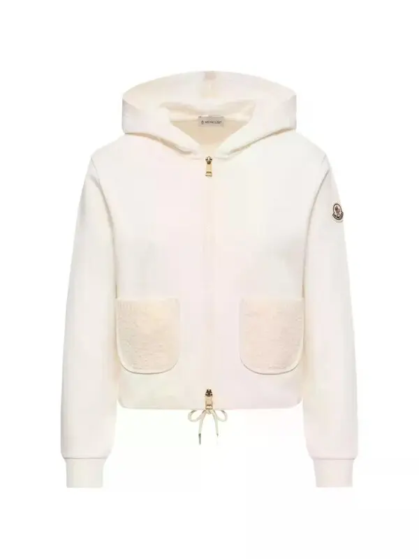 Moncler Logo Patch Zip-up Hoodie