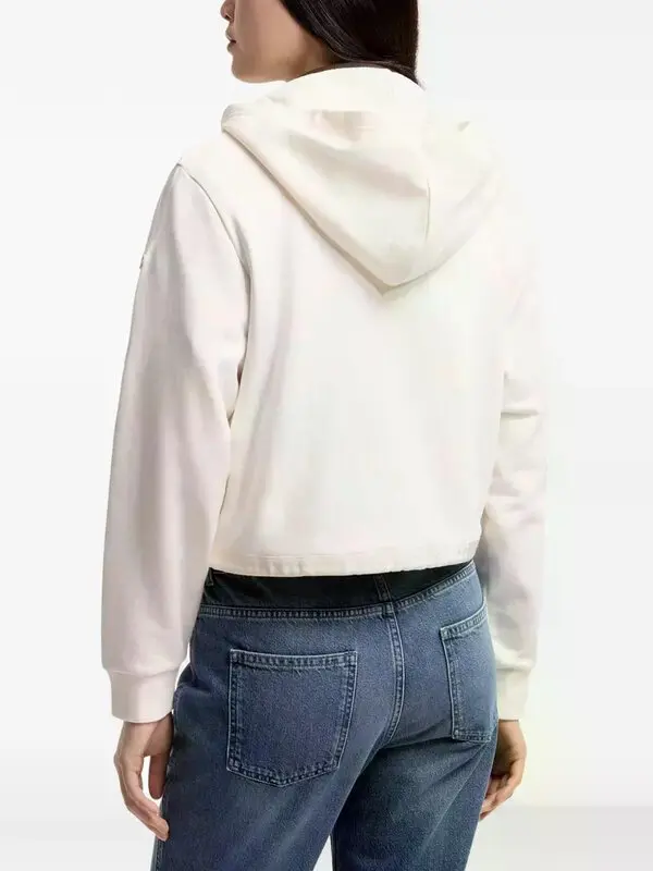 Moncler Logo Patch Zip-up Hoodie