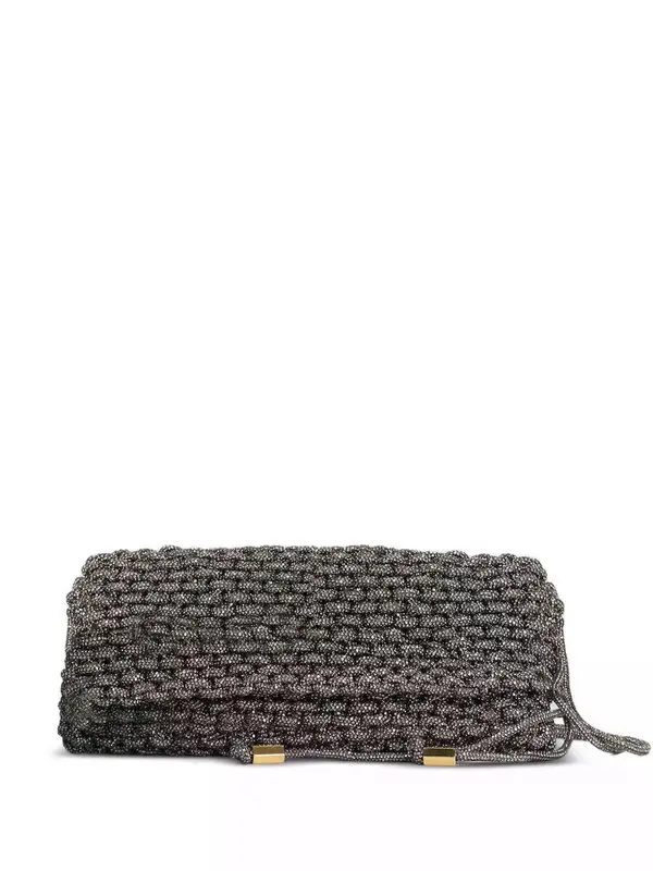 HIBOURAMA Aurora Crystal-embellished Clutch Bag - Grey
