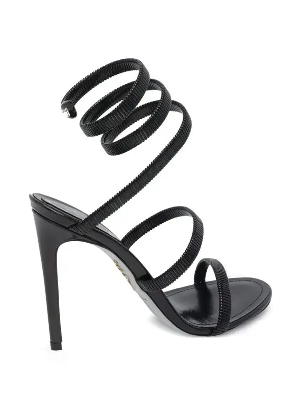 Rene Caovilla Juniper Wrap-around Sandals - Black
