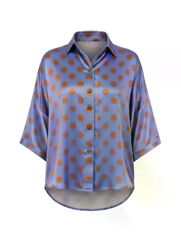STEPHAN JANSON Polka-dot Silk Shirt