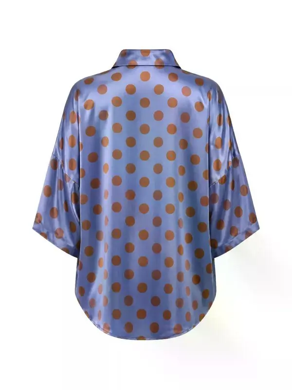 STEPHAN JANSON Polka-dot Silk Shirt